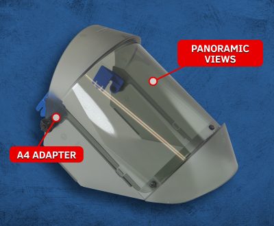 30 Cal TCG™ Arc Flash Face Shields with Adapters - Oberon Company