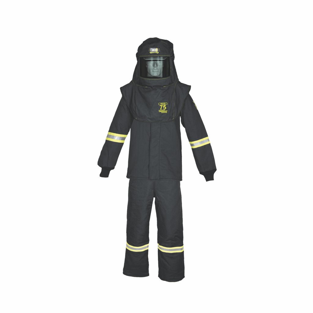 140 Cal TCG™ Arc Flash Kit (Hood, Coat, and Bib with Light and Vent ...