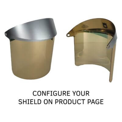 Clear Gold Heat Reflective Face Shield - Oberon Company