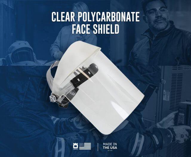 Clear Polycarbonate Face Shield - Oberon Company