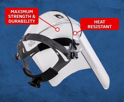 Clear Chemical Resistant Polycarbonate Face Shield - Oberon Company