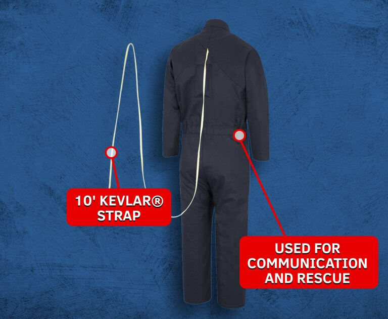 8 Cal BSA™ Flame Resistant Arc Flash Coverall with Escape Strap ...