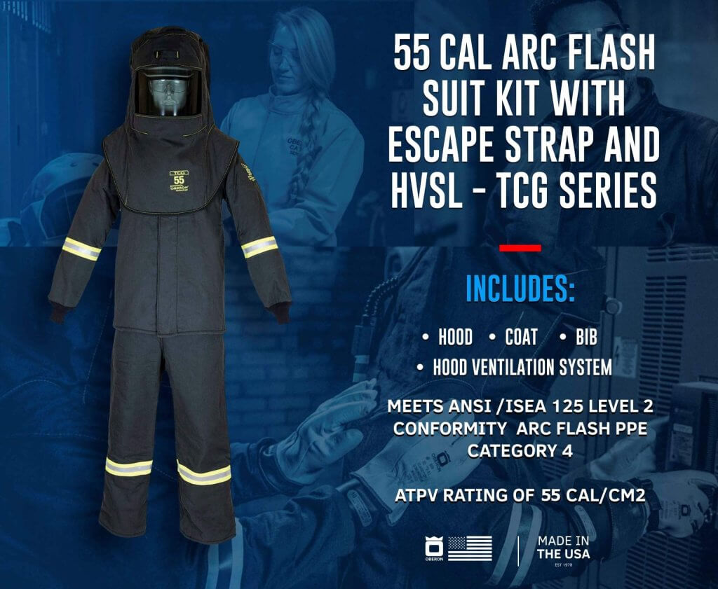 55 Cal TCG™ Arc Flash Suit Kit with Escape Strap